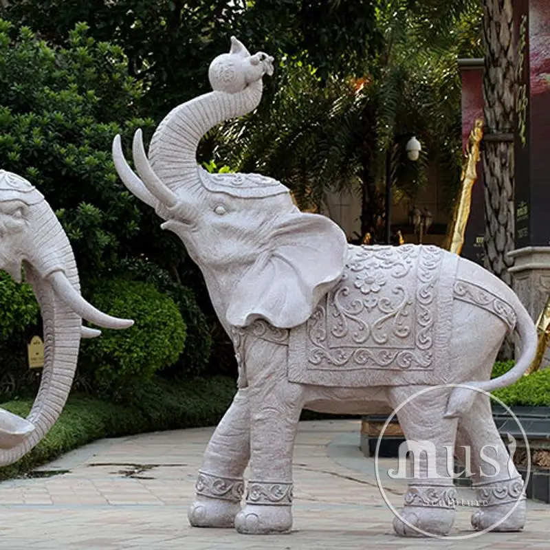Modern Design Animal Garden Fiberglass Life Size Elephant Statues - Buy ...