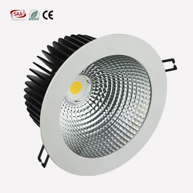 8 Inch Large Diameter 225mm Recessed Downlight 205mm Cutout Cob Led ...