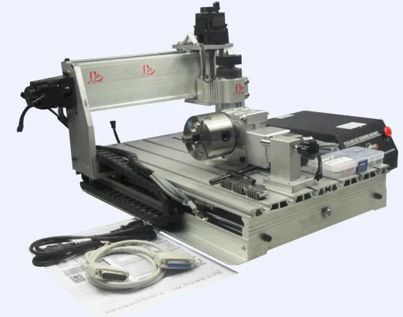 220v Mini Desktop Cnc Milling Machine Lathe 4 Axis Cnc 3040t Dj For 3d ...