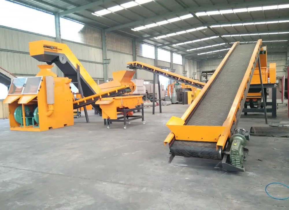 Radiator Scrap Aluminum Copper Shredder / AC Copper Radiator Recycling ...