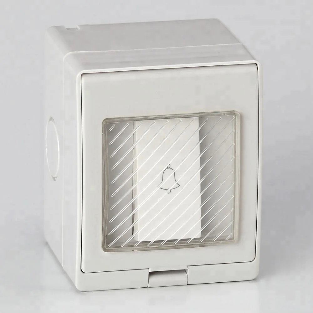 Waterproof 1 Gang Door Bell Push Button Switch Ip55 250vac 20a Wall ...