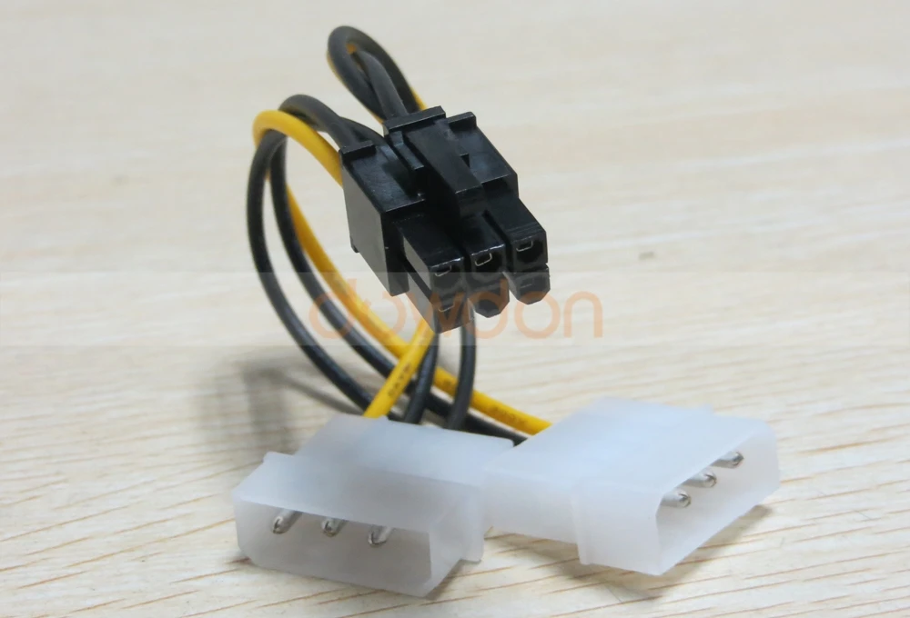 Conector De Alimentación De Tarjeta Gráfica Pci-e,Ide Dual De 4 Pines A 6 Pines - Buy Ide De 4 ...