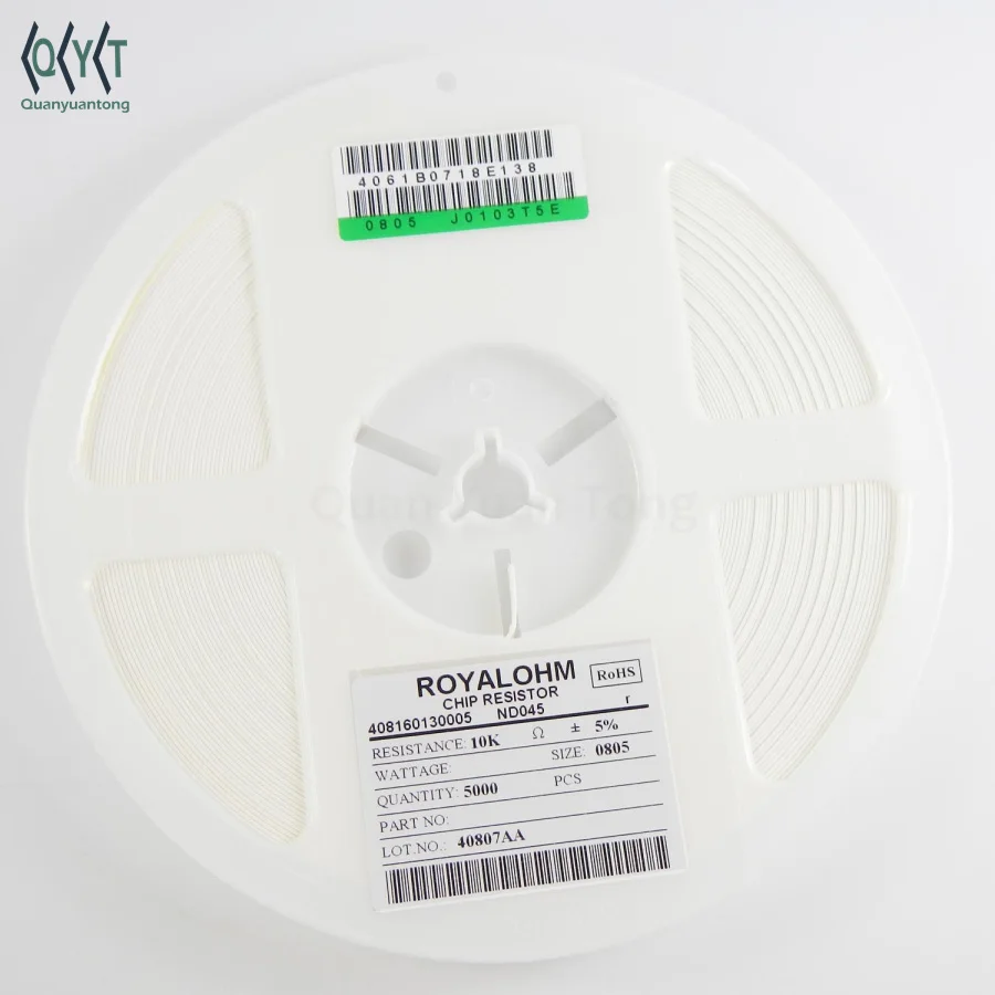Reel 1/8w 0805 10k 5% Thin Film Smd Chip Resistors - Buy 0805 Resistor ...