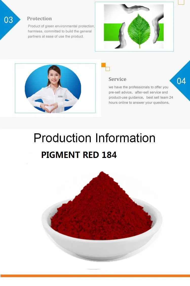 Pigment Red 184 Good Solvent Resistance Qualified Supplier Permanent ...