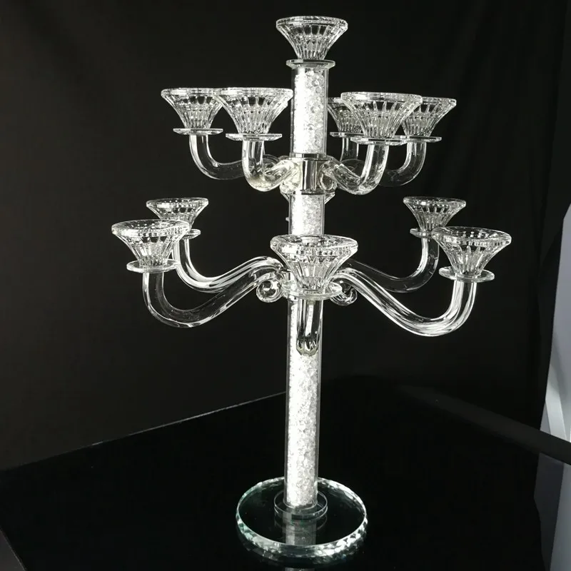 2017 New Design Crystal Candelabra Wedding Centerpieces With Little ...