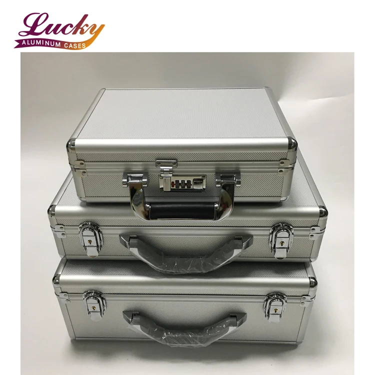 Aluminium Silver Small Slim Thin Size Briefcase Attache Case Box - Buy ...
