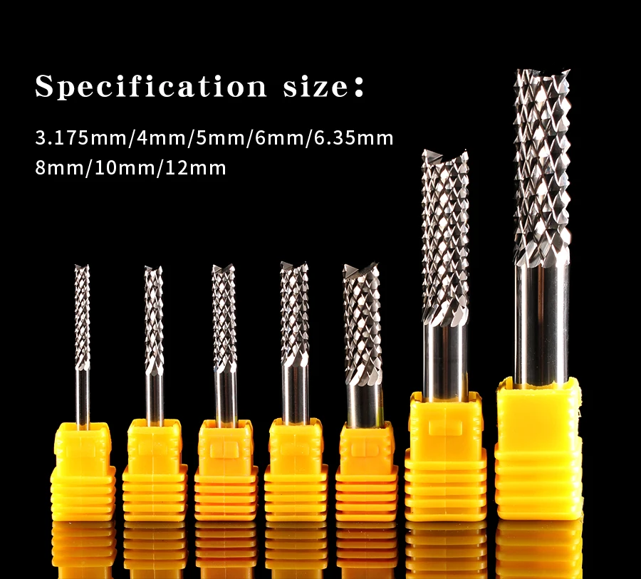 6mm V Shank Corn Teeth End Mill - Precision Circuit Board Cutting Tools