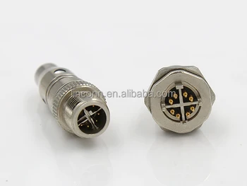 M12 X Code 8pin Male And Female Connector Shield Plug And Pcb Panel ...