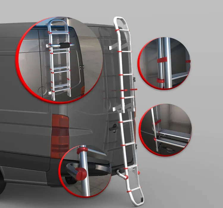 Motorhome Ladder Accessories - Custom Aluminum Folding Steps