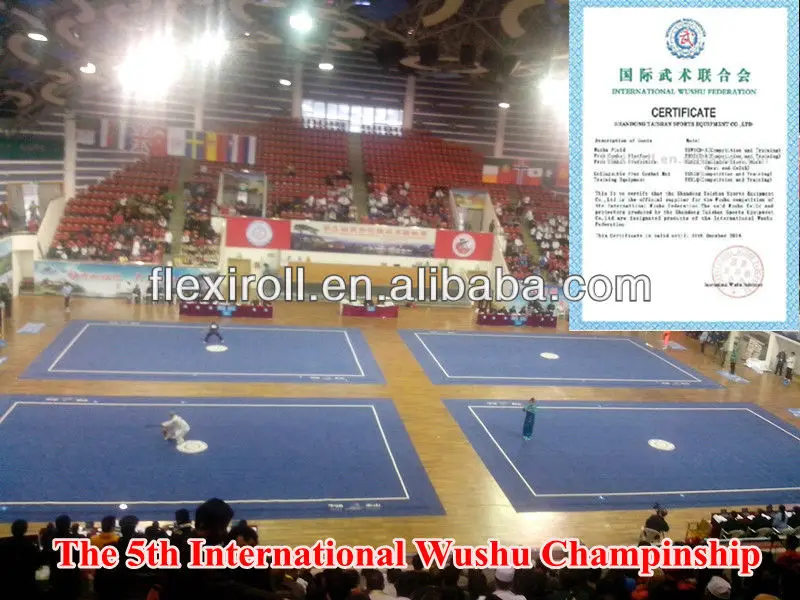 Dollamur Flexi Roll Iwuf Approved Wushu Carpet Mat / Martial Arts Mat ...