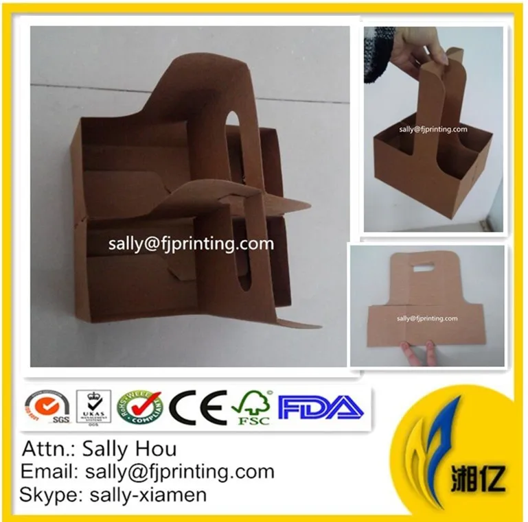 재활용 크래프트 판지 커피 홀더 2 컵4 컵 커피음료 Carrier Buy 음료 캐리어컵 음료 캐리어커피 컵 음료 캐리어 Product On