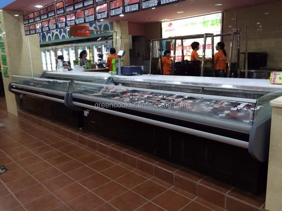 Service Meat Display Case For Butchery - Buy Service Meat Display Case ...