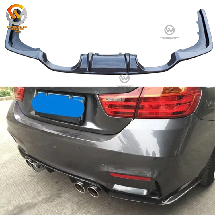 Fits 2014-2017 F80 M3 / F82 M4 3d Style Carbon Fiber Rear Diffuser ...