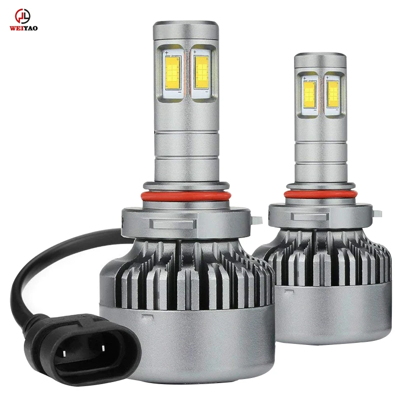 High Power Led Hb4 9006 Led Car Headlight 4 Sides Csp 6000k Auto Led ...
