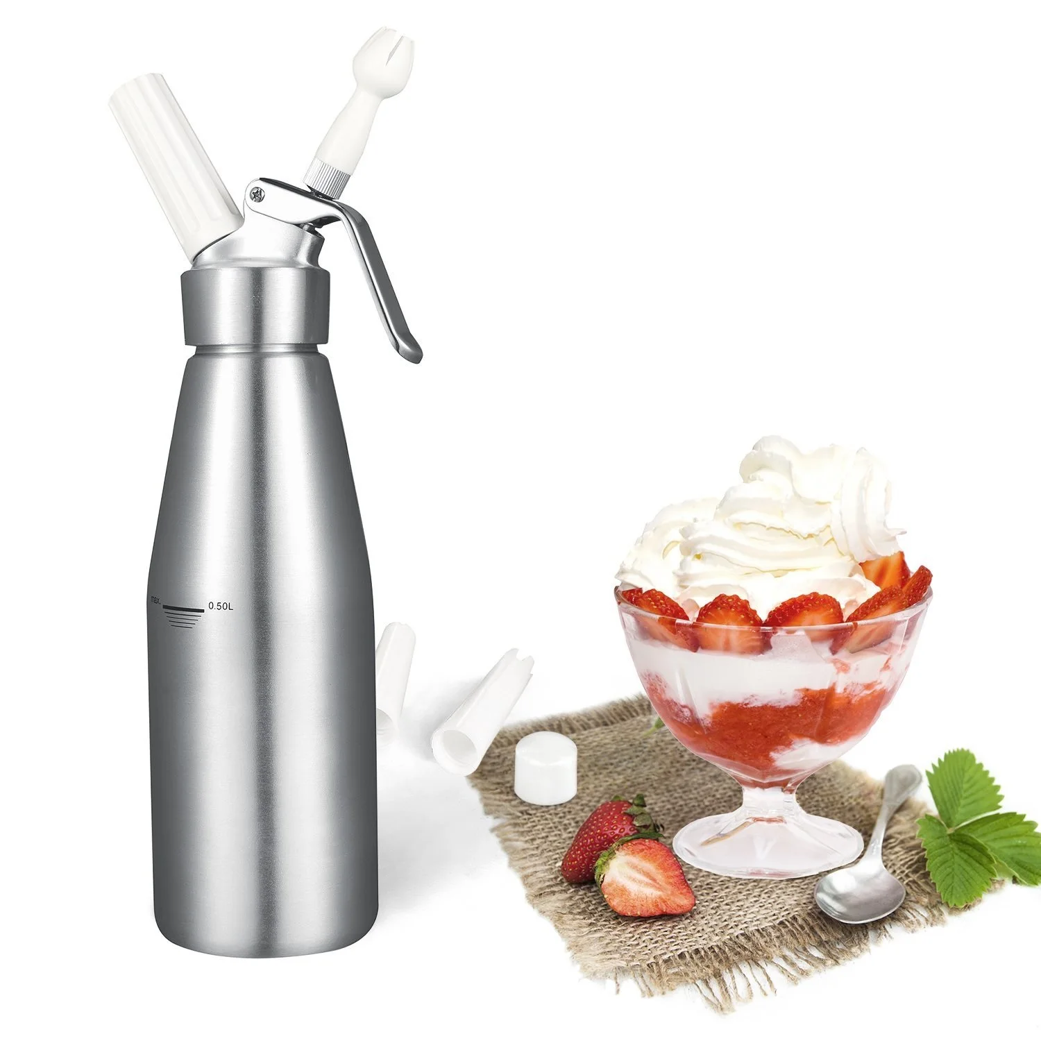 1 Liter Top Seller Custom Aluminum Whipped Cream Dispenser Whipping ...