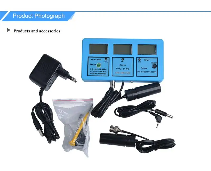 2017professional 5 In 1 Water Testing Meter Multi-parameter Water ...