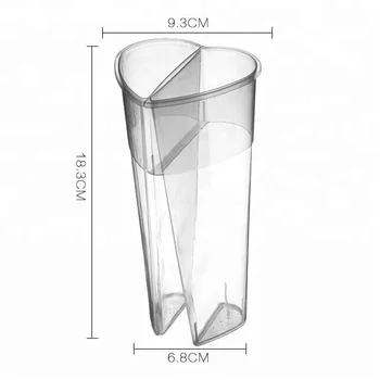 Heart-shaped Split Plastic Cups - Buy Heart-shaped Split Plastic Cups ...