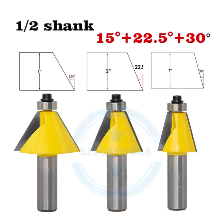 L-N011-2 Router Bit Set - Precision Chamfer & Bevel Tools