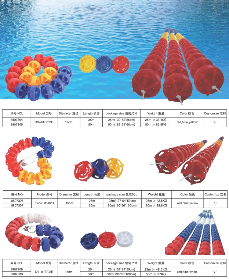 25m,50m Standard Swimming Pool Floating Lane Line - Buy Lane Line,Pool ...