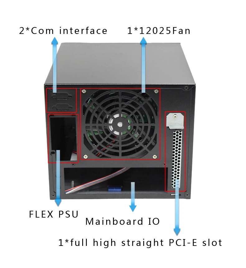 N4 NAS 4-Bay Mini Tower Server Case with Fan | Mini-ITX Desktop Rack ...