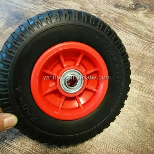 8x2.50-4 Pu Foam Plastic Wheel For Wagons/sand - Buy Plastic Wheels For ...