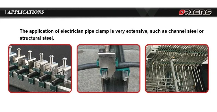 Zinc Plating Construction Industry Channel Electrician Pipe Clamp C ...