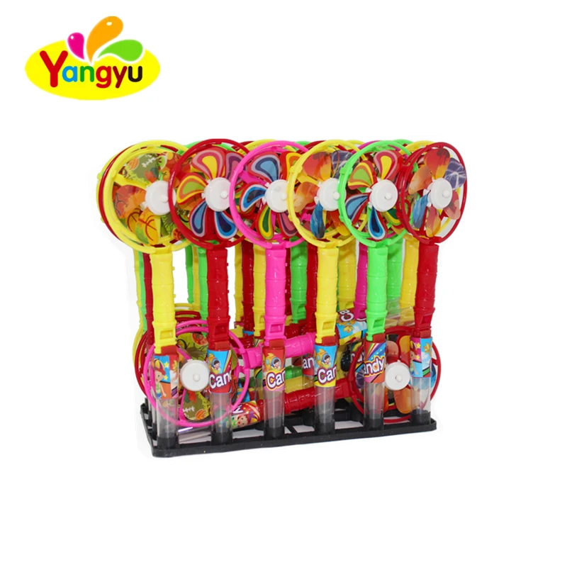 Fan Whistle Toy with Fruit Flavor Candy - Perfect for Kids