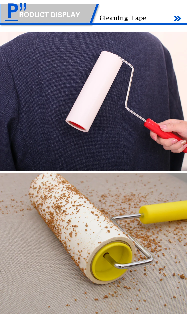 Tear Type Floor Cleaning Tape Cleaning Roller Sticky Paper Wool - Buy ...