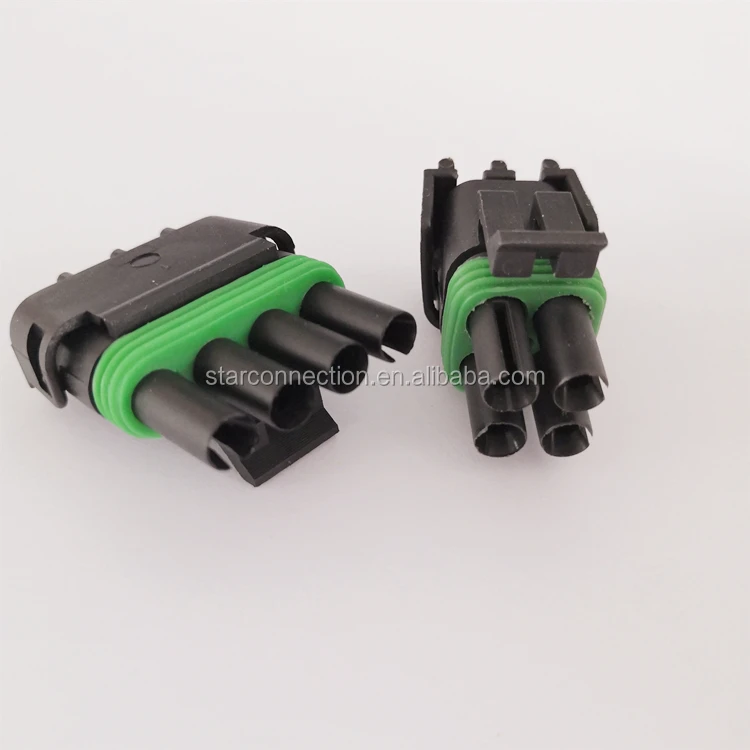 Automotive Delp 2.5mm 4 Pin Single Double Row Male Female Auto ...