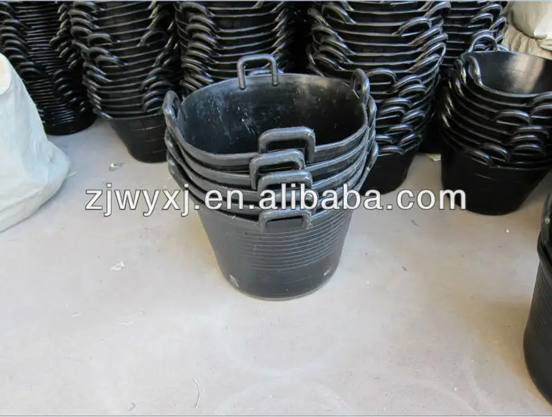 High Quality Giant Rubber Bucket Basket with Four Handles