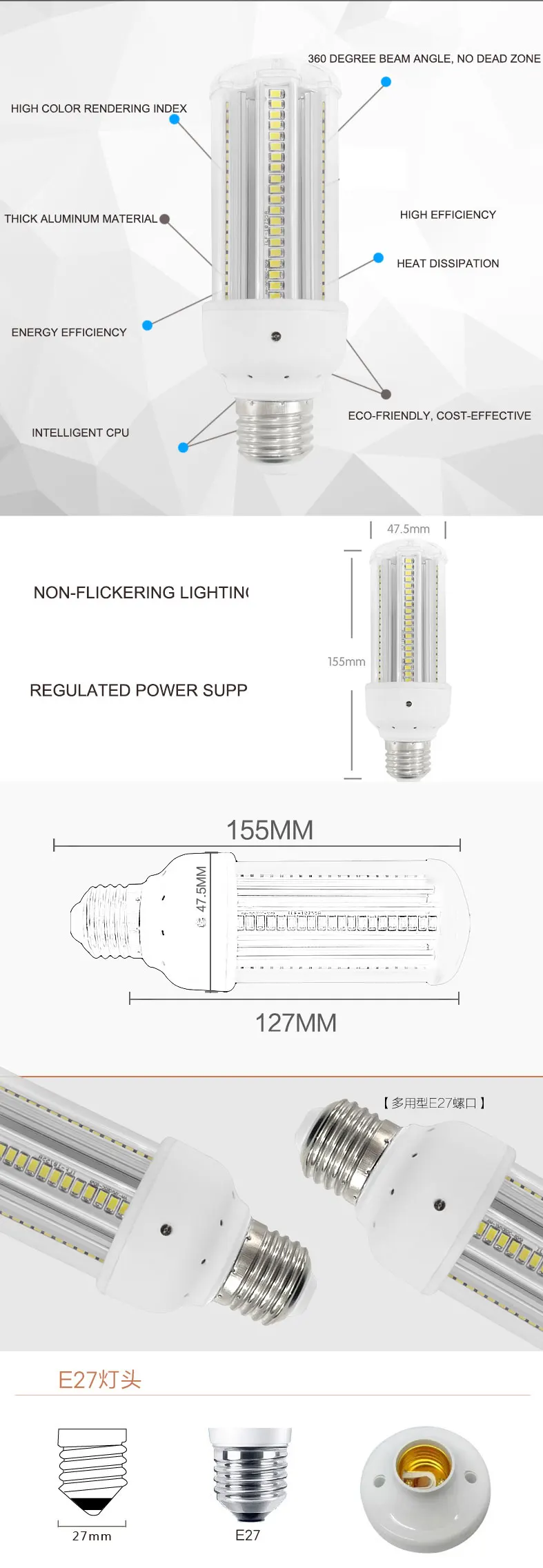 Retrofit Built-in Photocell Light Sensor 8 Watt 12 Watt LED