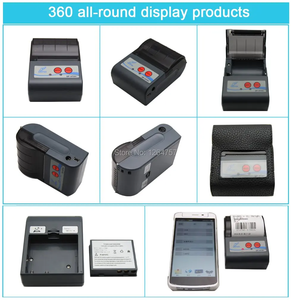 Mini Portable Bluetooth Android Tablet Mobile Printer - Buy Handheld ...