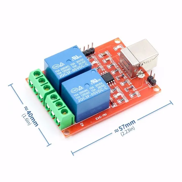 2 Channel 5v Relay Module Usb Control Switch / 2 Way 5v Relay Module ...