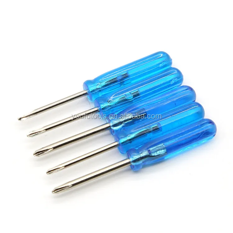 45mm Transparent Blue Plastic Mini Screwdriver - UF Tools