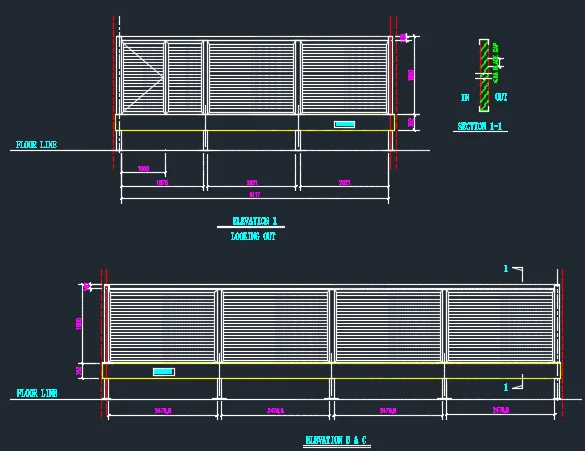 Double Blades Powder Coated Aluminum Louver Fencing - Buy Aluminum ...