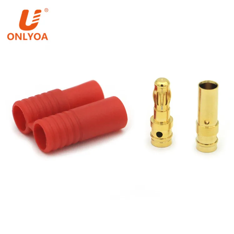 Plastic Bullets HXT 4mm Gold Plated Connector W/Housing (10-Pairs ...