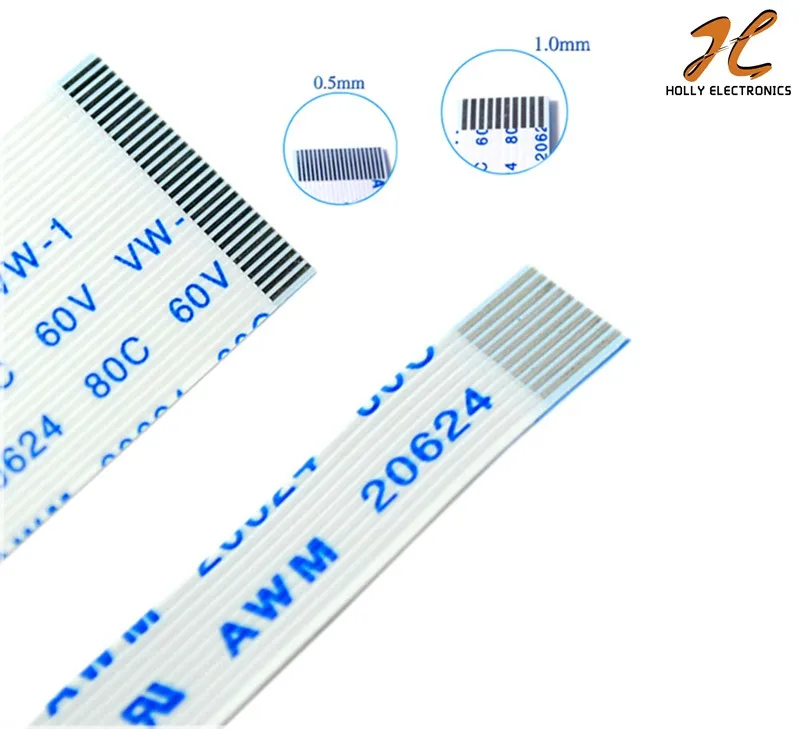 Fpc Flexible Flat Cable Ffc 0.5mm 100mm A B Type Interface 4p 5p 6p 8p ...