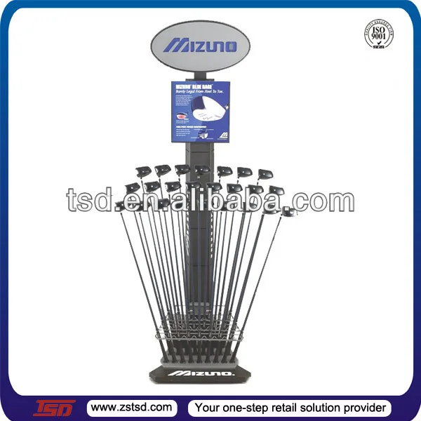 Retail Store Exhibition Pos Metal Golf Club Display Holder Stand Rack ...