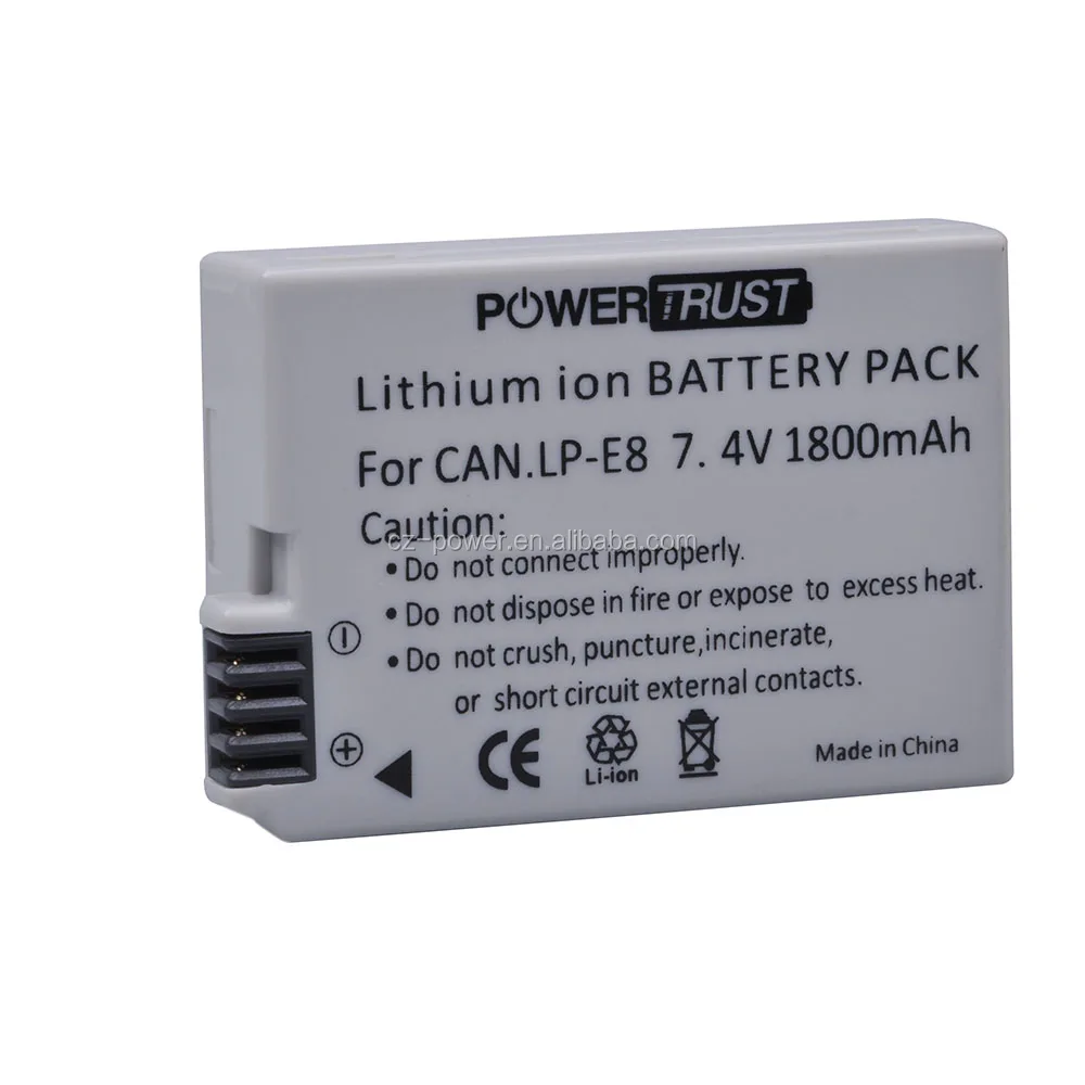 Li-ion Digital Camera Battery LP-E8 for EOS 700D 650D 600D 550D Camera ...