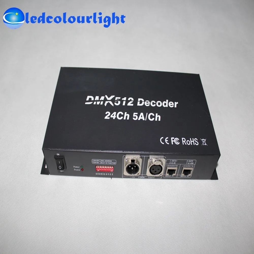 24ch Pwm Dmx512 Led Decoder Led Pixel Light Decoder Controller Wholesale - Buy Dmx Led Decoder ...