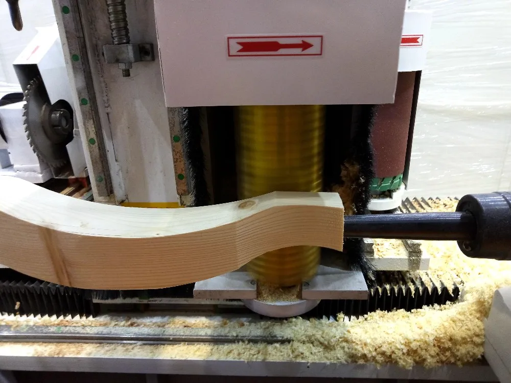 Factory Sales 4 Axis Curved Bending Wave Wood Making Tj-1220 Cnc Wood ...