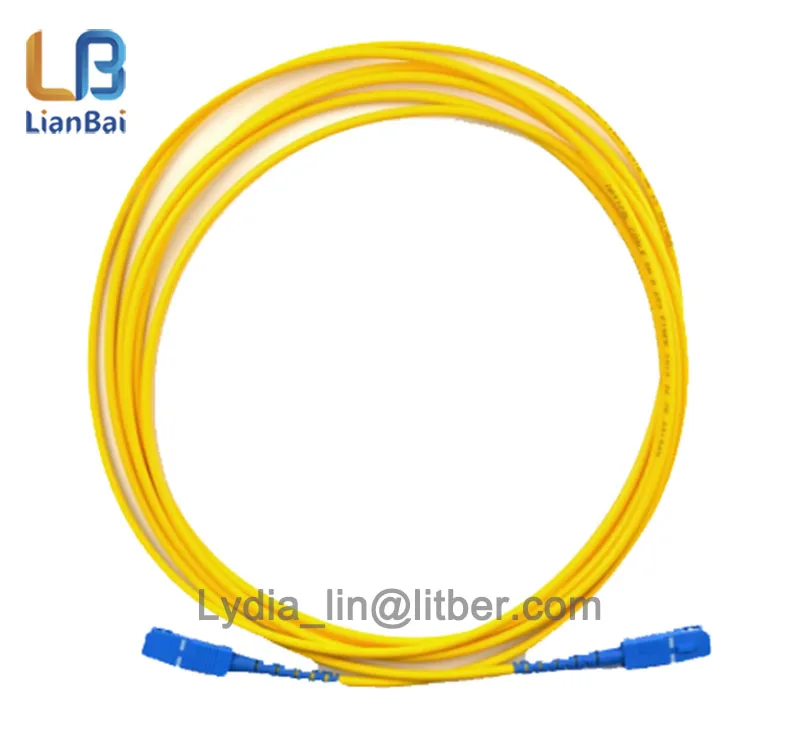 Oem Single Mode Blue Color Sc/upc-sc/upc Ftth Fiber Optic Patchcord ...