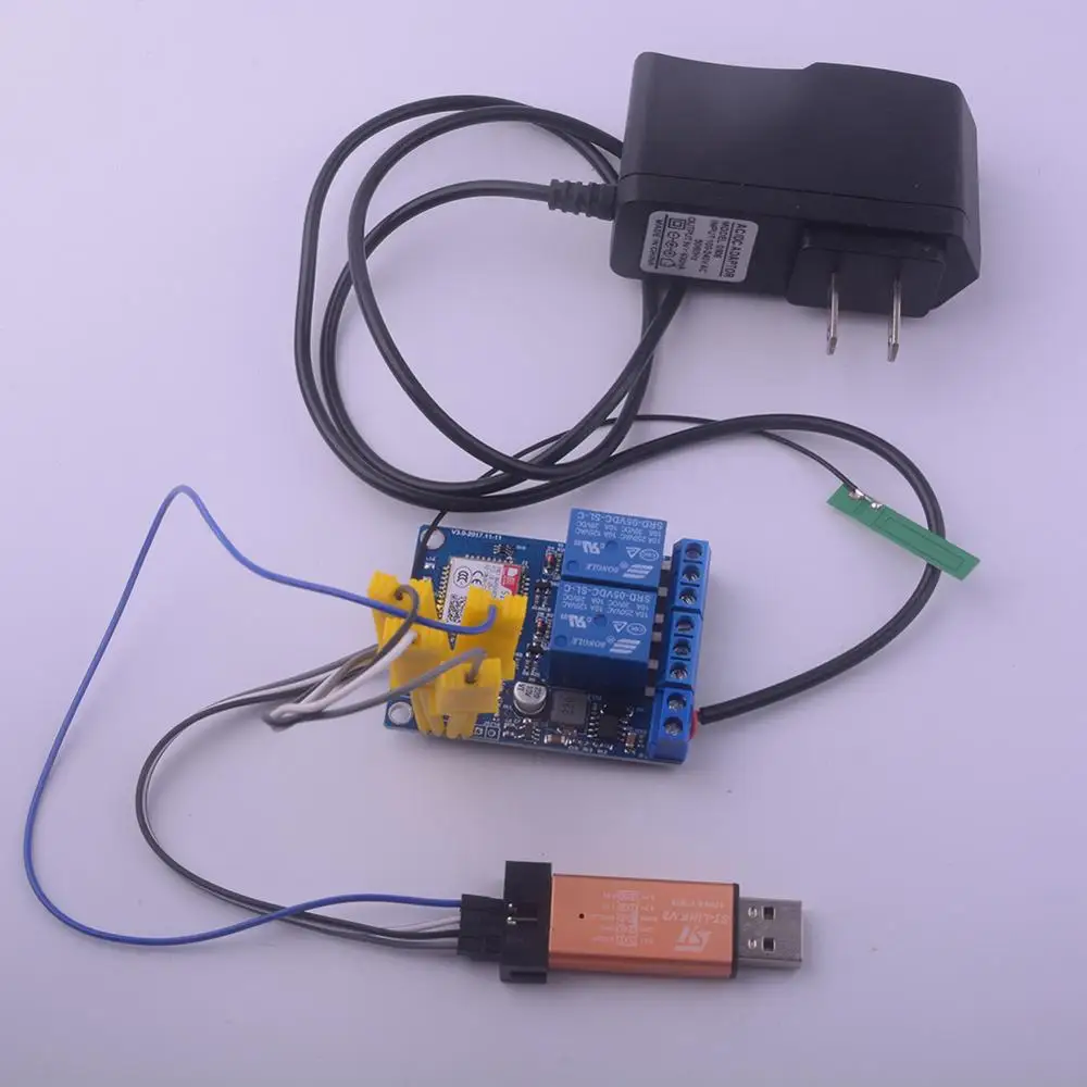 Diyamll 2 Channel Relay Module with SMS GSM Remote Control