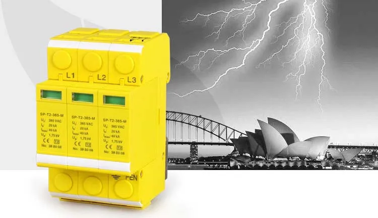 3p Earthing Surge Arresters /surge Voltage Protector (sp-t2-385-m ...