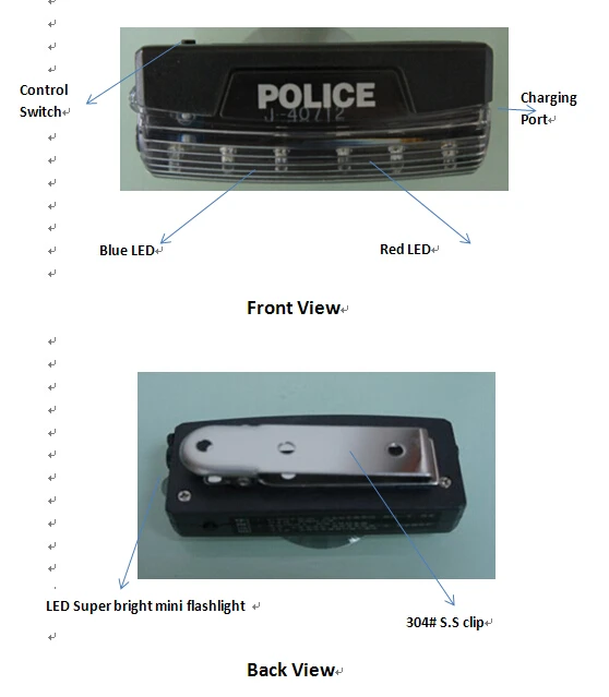 Police Shoulder Light,Rechargeable Led Flashing Lights - Buy Beacon ...