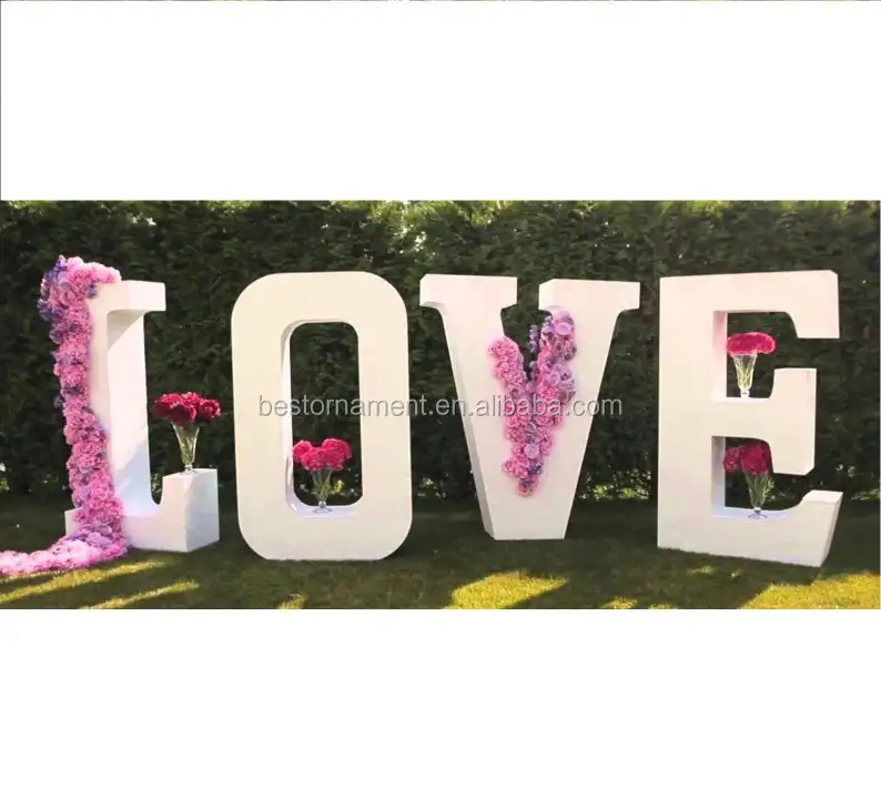 Thick 16" Wedding Styrofoam Table Base Letters Large Love Sign Candy ...