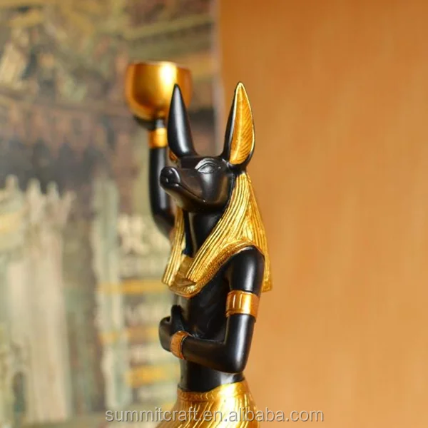 Custom Wholesale Resin Egyptian Anubis Statues Egypt Candle Holder - Buy Egypt Candle Holder ...