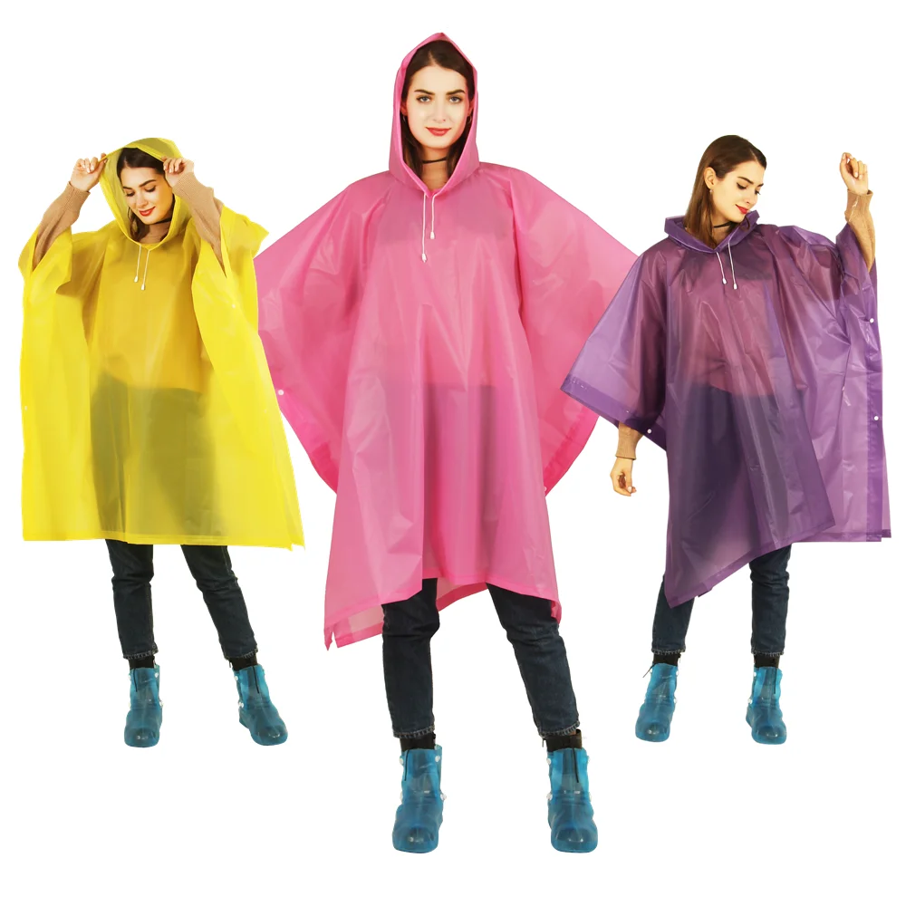High Quality Reusable Custom Printed Eva Rain Ponchos - Buy Hiking ...