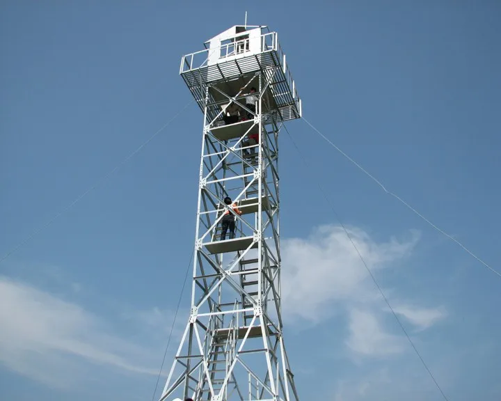 120ft Galvanized Lookout Tower - Durable & Versatile Design