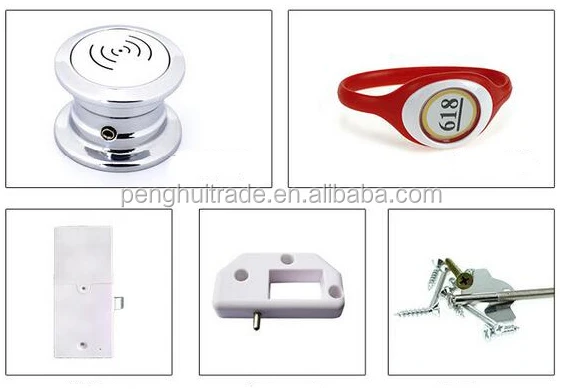 Furniture Locker Electronic Gym Sauna Wristband Keyless Digital Rfid ...